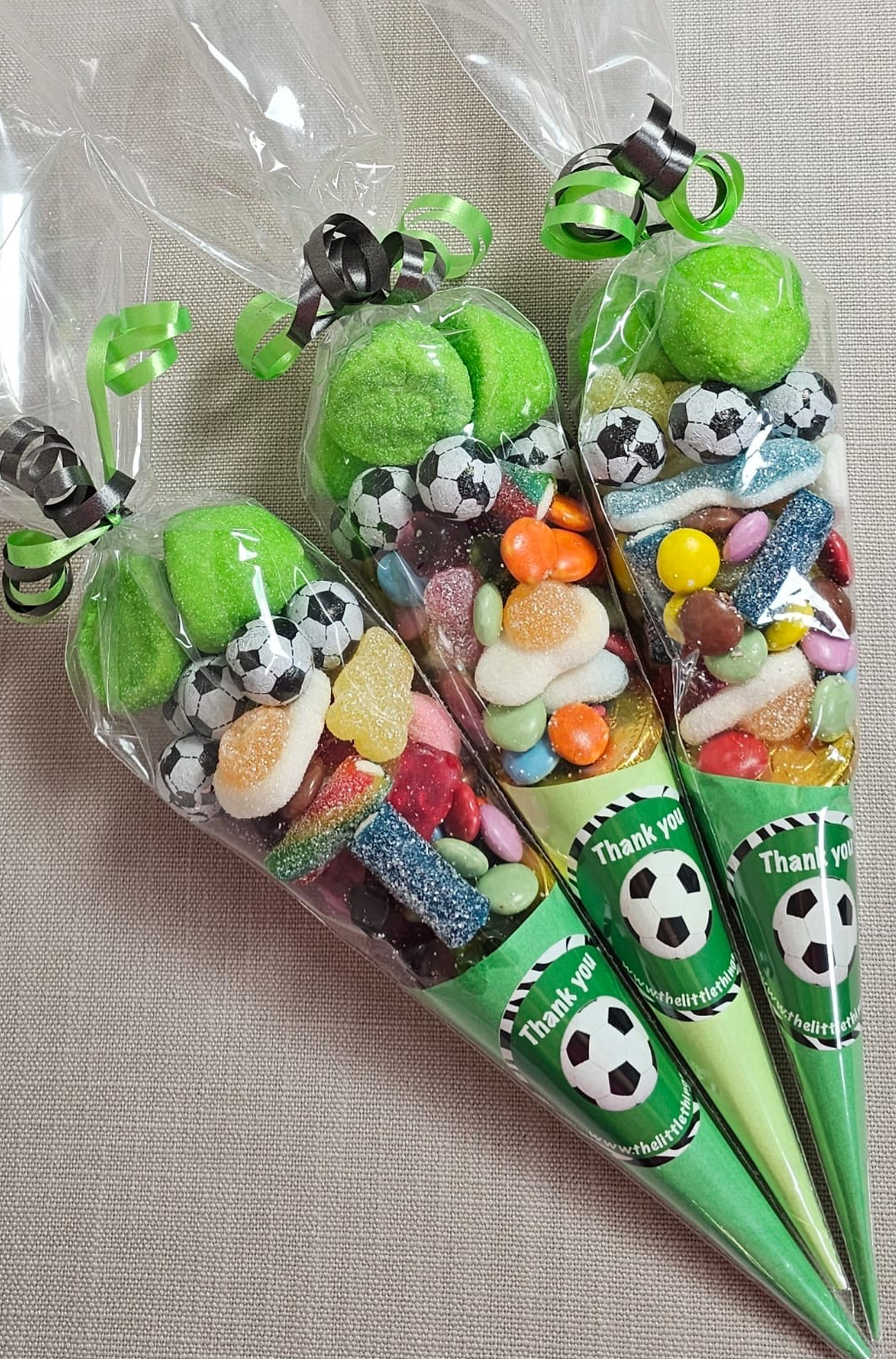 Pre Filled Football Sweet Cones | Party Bags/Favors for Kids UK – The ...